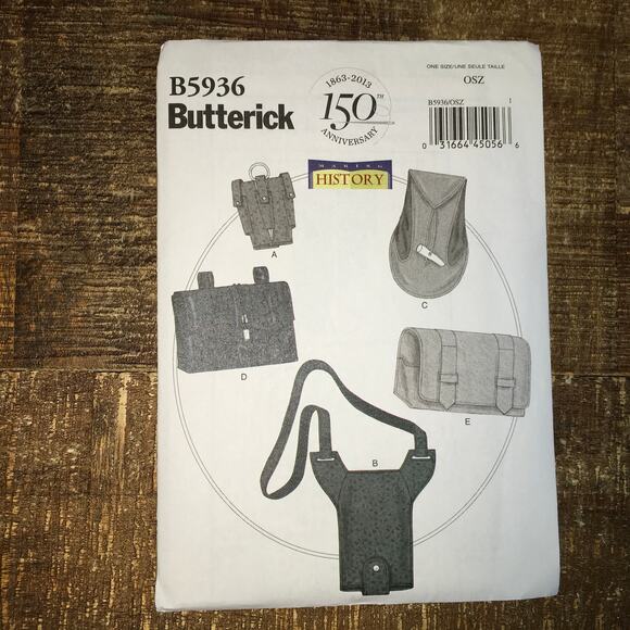 Butterick | Office | Butterick Sewing Pattern B5936 Renaissance Bag ...